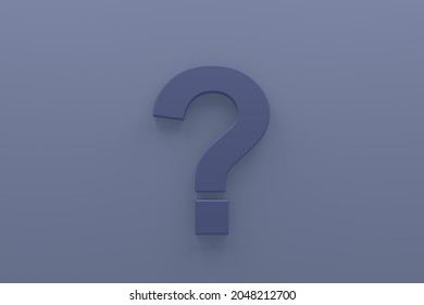 Question Mark Gray Background 3d Render Stock Illustration 2048212700 ...