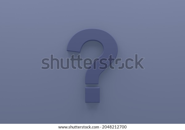 Question Mark Gray Background 3d Render Stock Illustration 2048212700 ...