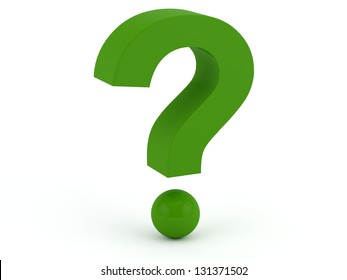 Green Question Mark Isolated On White Stock Illustration 134095121 ...
