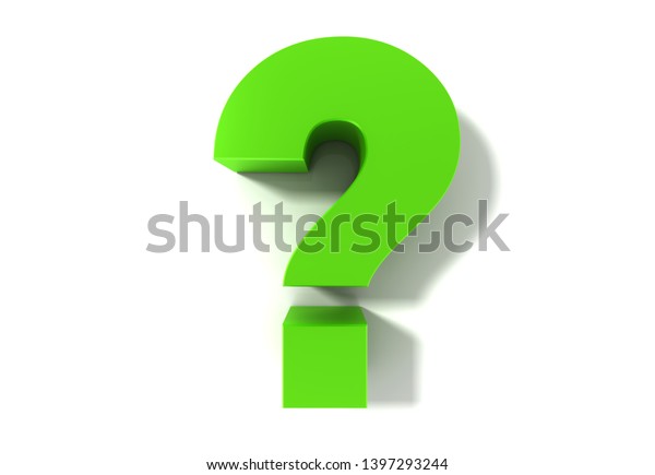 Question Mark Green Interrogation Point Punctuation 스톡 일러스트 1397293244 ...