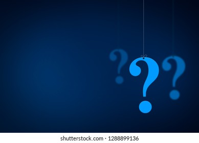 Question Mark Hanging Concept 3d Illustration Stock Illustration ...