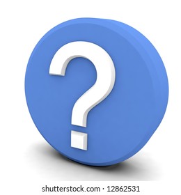 Ilustrasi Stok Question Mark Icon Blue Color 61583452 | Shutterstock