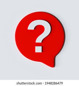 Question Mark Icon 3d Effect Red Stock Illustration 1948286479 ...