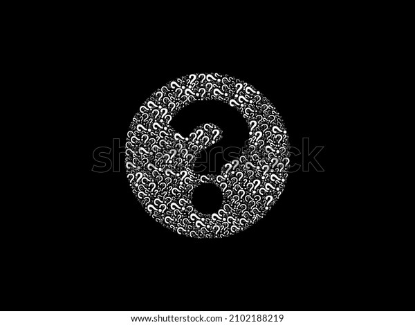 Question Mark Icon Word Cloud Black Stock Illustration 2102188219 ...
