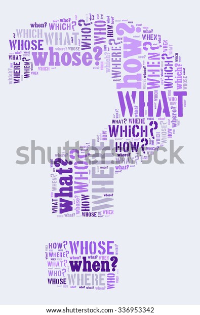 Question Mark Illustration Word Cloud Concept Stock Illustration ...