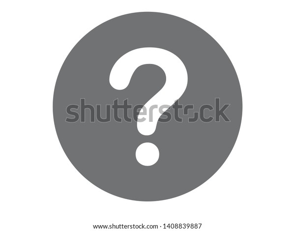 Question Mark Inside Circle Gray Center Stock Illustration 1408839887 ...