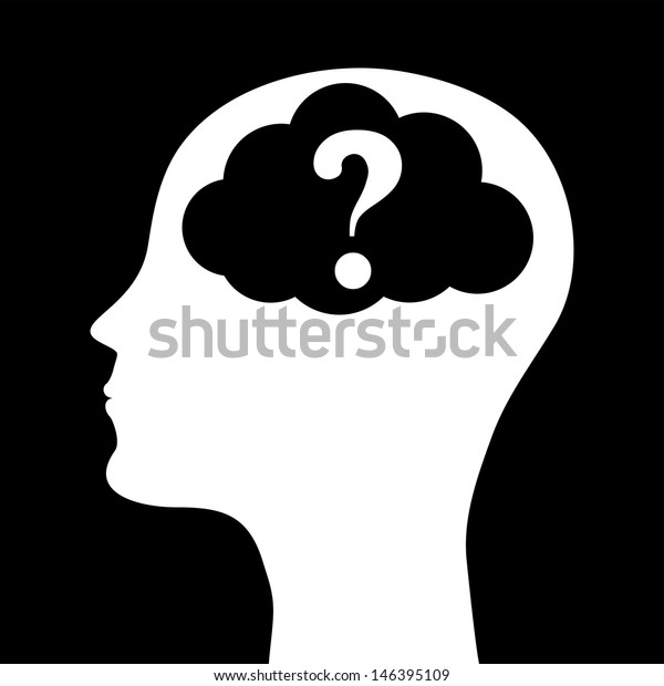 Question Mark Mind Man Stock Illustration 146395109