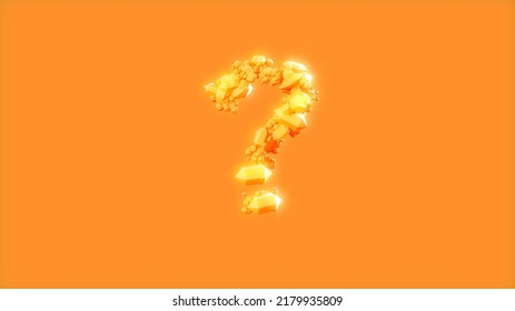 Question Mark On Orange Bg Design Stock Illustration 2179935809 ...