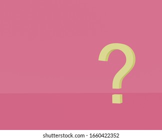 Question Mark On Plain Background 3d Stock Illustration 1660422352 ...