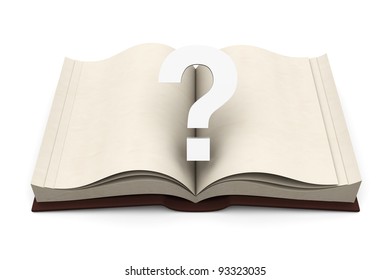 Question Mark Over Book 3d Rendered Stock Illustration 93323035 ...