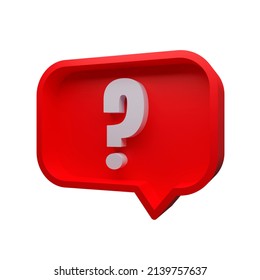 Question Mark Red 3d Icon Stock Illustration 2139757637 | Shutterstock
