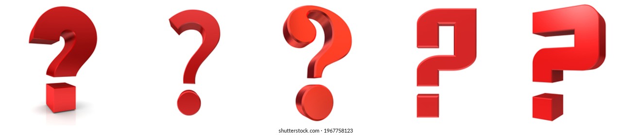 Question Mark Red Interrogation Point Sign Stock Illustration 1967758123