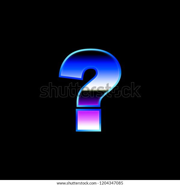 Question Mark Retro Vhs Style 80s: ilustración de stock 1204347085 ...