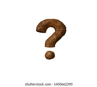 Question Mark Shit Mud Isolated On Stock Illustration 1450662290 ...