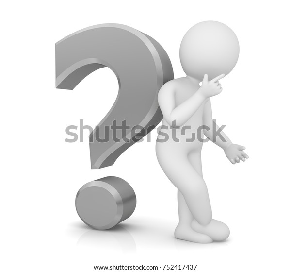 Question Mark Silver Grey Gray 3d Stock Illustration 752417437 ...