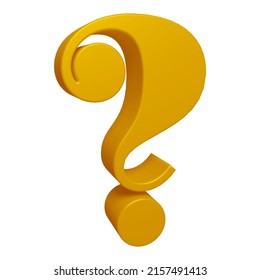 Question Mark Symbol 3d Render 3d Stock Illustration 2157491413 ...