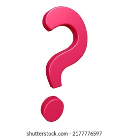 Question Mark Symbol 3d Render 3d Stock Illustration 2177776597 ...