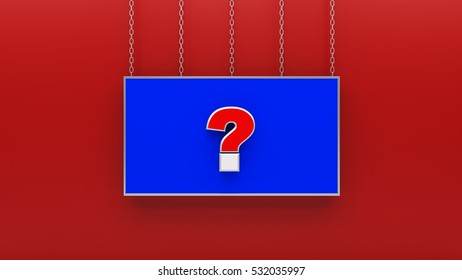 Question Mark Symbols 3d Rendering Stock Illustration 532035997