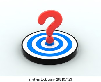 3d Rendering Target Dart Question Mark 스톡 일러스트 579664276 | Shutterstock
