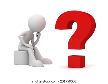Question Mark Thinking Man Stock Illustration 201759080 | Shutterstock
