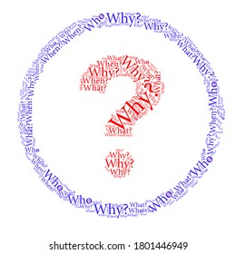 Question Mark Word Cloud Concept Stock Illustration 1801446949 ...