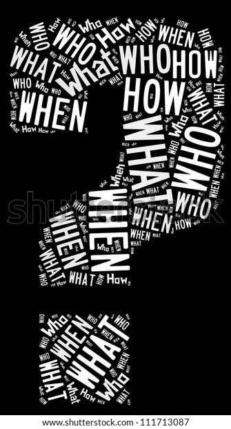 Question Mark Word Collage Stock Illustration 111713087 | Shutterstock