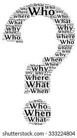 Question Mark Question Words Cloud Concept Stock Illustration 333224804 ...