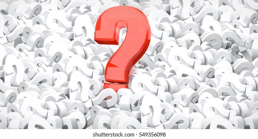 Question Marks 3d Render Stock Illustration 549356098