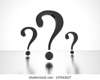 Question Marks One Rendered Hihlights 스톡 일러스트 120180847 | Shutterstock