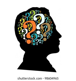 Question Marks Mind Stock Illustration 98604965 | Shutterstock