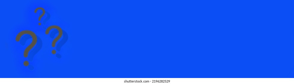 Question Marks Shadow On Blue Background Stock Illustration 2196282529 ...