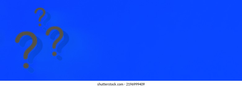 Question Marks Shadow On Blue Background Stock Illustration 2196999409 ...