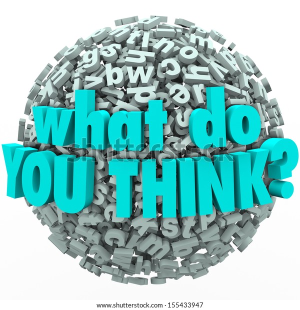 Question What Do You Think On Stock Illustration 155433947