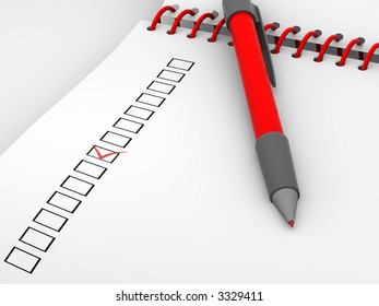 Questionnaire 3d Stock Illustration 3329411 | Shutterstock