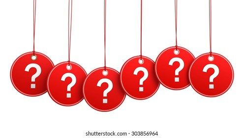 Red 3d Question Mark Balls Isolated: ภาพประกอบสต็อก 761446132 ...