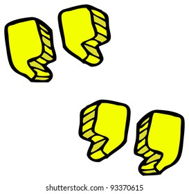 Quotation Symbol Cartoon Stock Vector (Royalty Free) 79970515