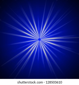 Radiating Fine Line Rays Background Blue Stock Illustration 128503610 ...