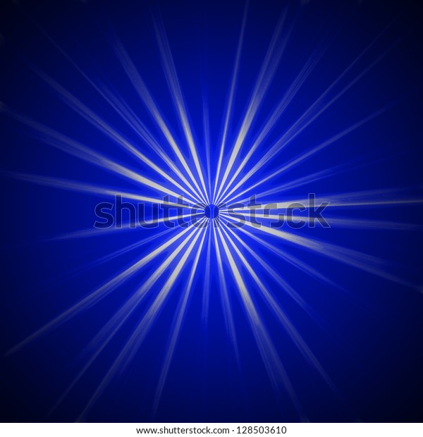 Radiating Fine Line Rays Background Blue Stock Illustration 128503610 ...