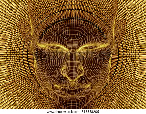 Radiating Mind Series 3d Rendering Design Stock Illustration 716358205 ...
