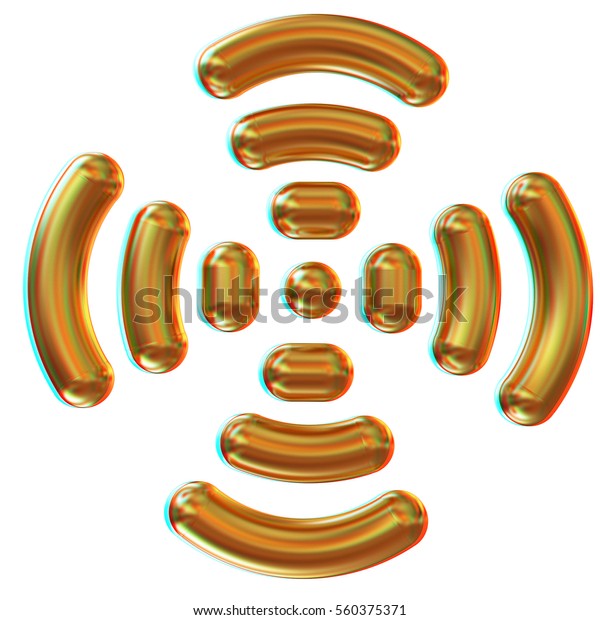 Radio Frequency Identification Symbol 3d Illustration: ภาพประกอบสต็อก ...