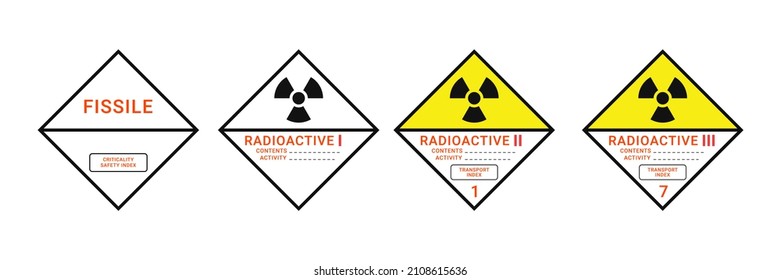 Radioactive Label Hazardous Materials Visual Indication Stock ...