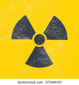 Radioactive Symbol Design Element Simple Flat Stock Illustration ...