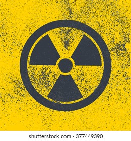 Radioactive Symbol Design Element Simple Flat Stock Illustration ...