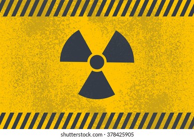 Radioactive Symbol Design Element Simple Flat Stock Illustration ...