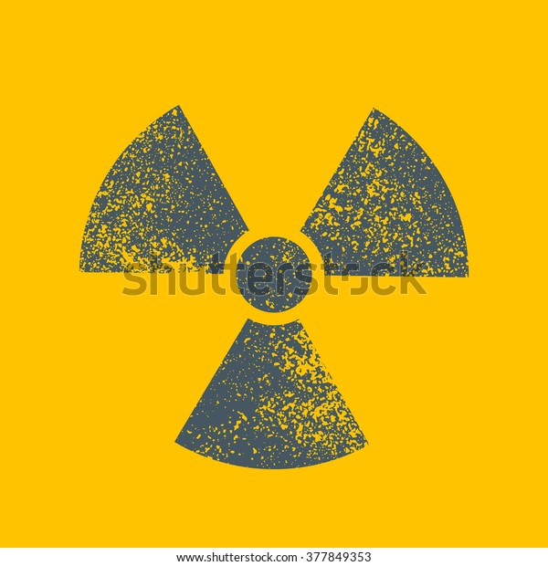 Radioactive Symbol Design Element Simple Flat Stock Illustration ...