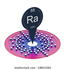 Radium Element Periodic Table Electron Configuration Stock Illustration ...