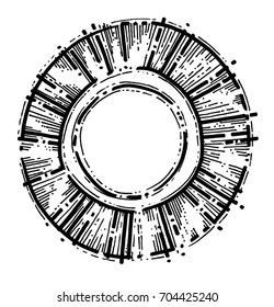 Radius Drawing Stock Illustration 704425240 | Shutterstock
