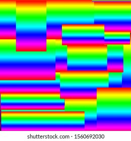 Rainbow Background Gradient Horizontal Stripes Stock Illustration ...