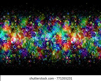 Rainbow Bubbles Wallpaper Stock Illustration 771355231