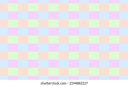 Rainbow Checkered Pattern Background Seamless Pattern Stock ...